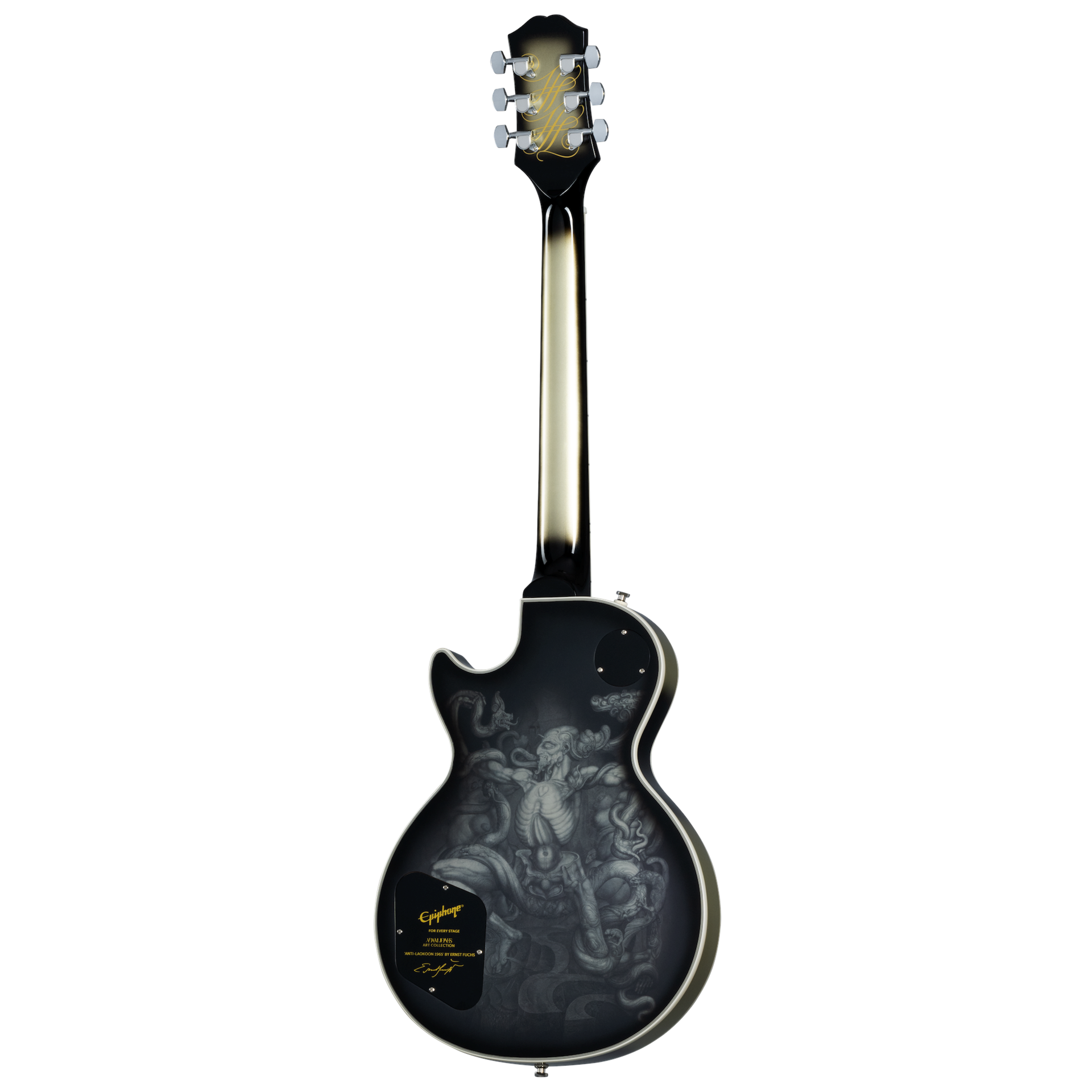 Epiphone Jared James Nichols Old Glory Les Paul Custom Black Aged Gloss ...